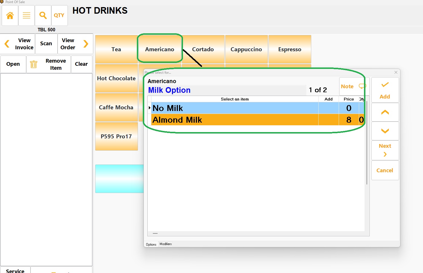 How to Add a Modifier question - Bizzfo