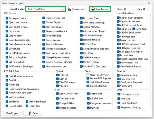 How to Manage your User Access Levels and Permissions - Bizzfo