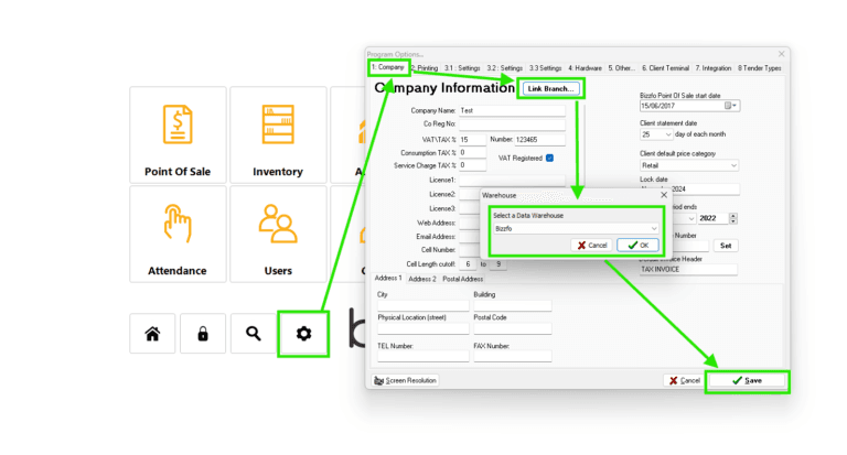How to link your Branch to your POS - Bizzfo