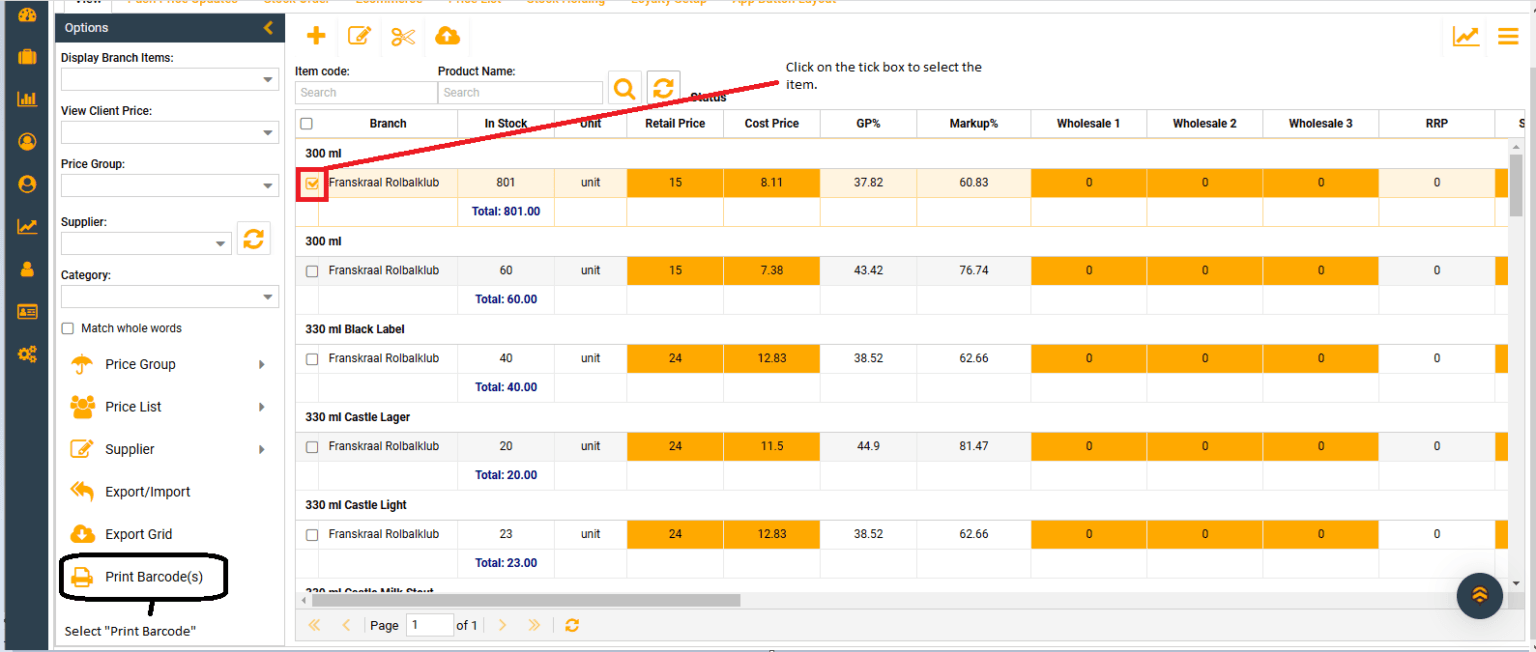 How to print labels from The Hive: - Bizzfo