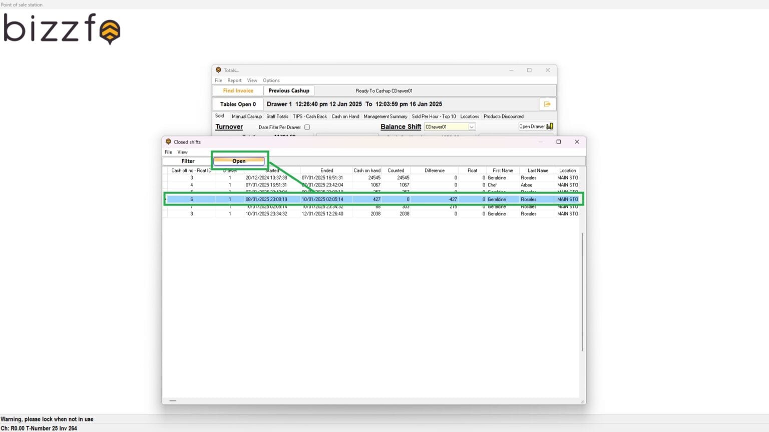 How to Print Your Cash-Up Reports - Bizzfo