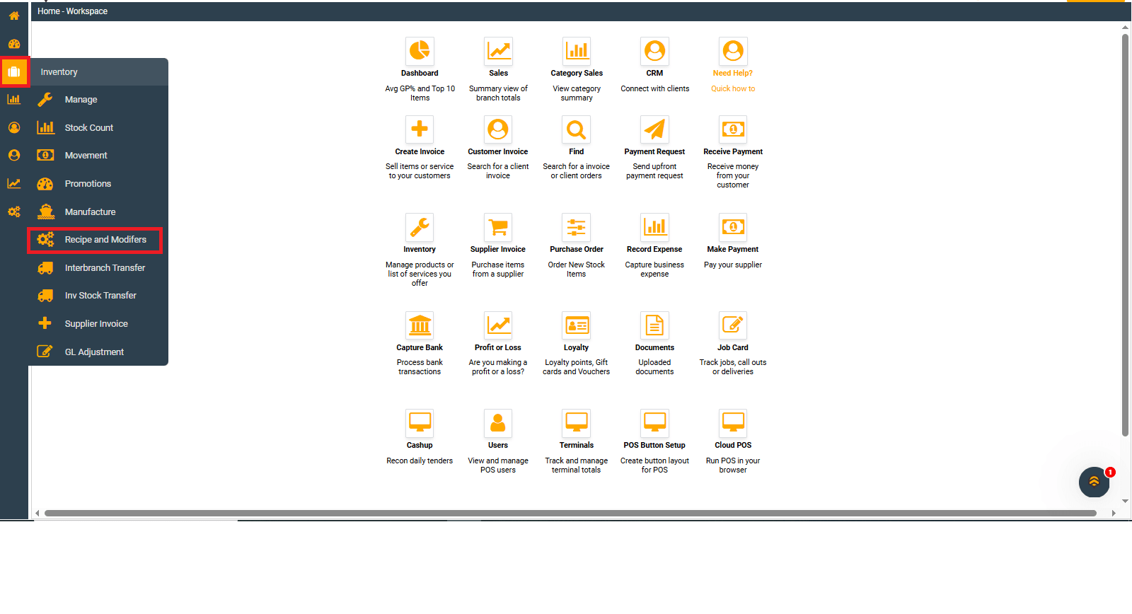 How to create Modifiers for the Android POS (APP) on the Hive - Bizzfo